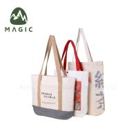 China Eco-Friendly Handled Style Custom Logo Print Canvas Tote Bag for Shopping and Travel for sale