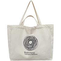 China Customized Logo Printed Canvas Cotton Tote Bags for Fashionable Women OEM/ODM Accepted for sale
