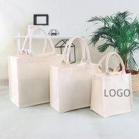 China Outlet Blank Plain Custom Logo Print Canvas Cotton Tote Bags for Daily School Life for sale