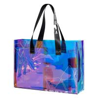 China Customized Logo Accepted Waterproof Tote Bag for Women Recycled TPU Shopping Bag for sale