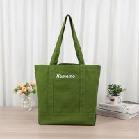 China Handled Style Custom Print Cotton Canvas Tote Bag for Eco-friendly Holiday Gift for sale