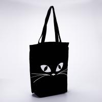 China Custom Logo Full-color Canvas Cotton Tote Bags with Newest Fashinable Letter Pattern for sale