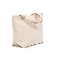 China Customized Logo Print Reusable Shopping Tote Bags for Women Canvas Hand Shoulder Bag for sale