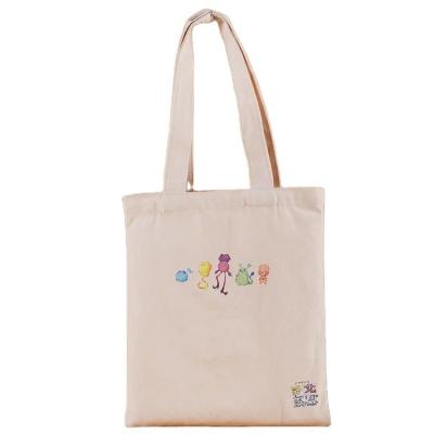China Handled Style Eco-friendly Custom Printed Logo Canvas Cloth Shopping Bag Cotton Tote Bags for sale