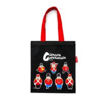 China Handled Style Eco-friendly Custom Printed Logo Canvas Cloth Shopping Bag Cotton Tote Bags for sale