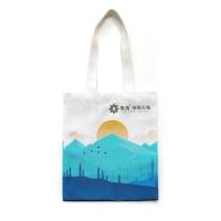 China Custom Logo Printed Canvas Tote Bags in Black Red Pink Blue Purple Colors for Reusable for sale