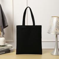 China Custom Logo Printed Reusable Canvas Tote Bag for Daily School Life Shopping Needs for sale