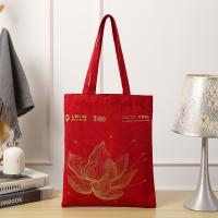 China Custom Logo Printed Reusable Canvas Tote Bag for Daily School Life Shopping Needs for sale