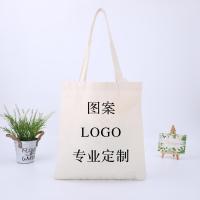 China Custom Logo Printed Reusable Canvas Tote Bag for Daily School Life Shopping Needs for sale