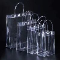 China Open Closure Custom Clear Pvc Packaging Bag for Transparent Large Pvc Tote Gifts Travel for sale