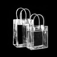 China Open Closure Custom Clear Pvc Packaging Bag for Transparent Large Pvc Tote Gifts Travel for sale