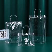 China Open Closure Custom Clear Pvc Packaging Bag for Transparent Large Pvc Tote Gifts Travel for sale