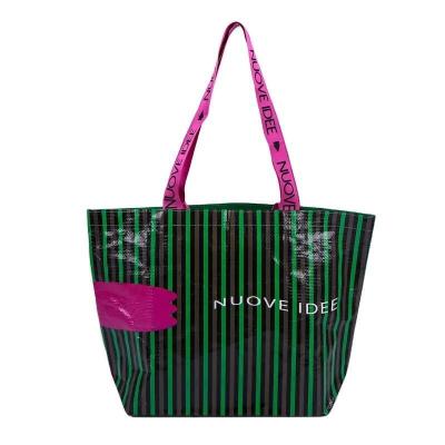 China 2023 Design Laminated Recyclable PP Woven Tote Bag for Customized Shopping Bag Design for sale