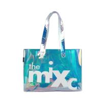 China Luxury Waterproof Clear Women's Cosmetic Handbag Custom Makeup Pouch Tote Bag with Logo for sale