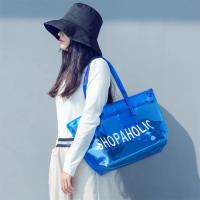 China Custom Logo High Transparency Clear PVC Plastic Tote Bag for Waterproof Advertising for sale