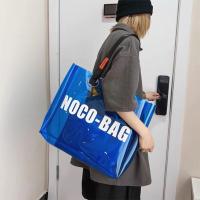 China Custom Logo High Transparency Clear PVC Plastic Tote Bag for Waterproof Advertising for sale