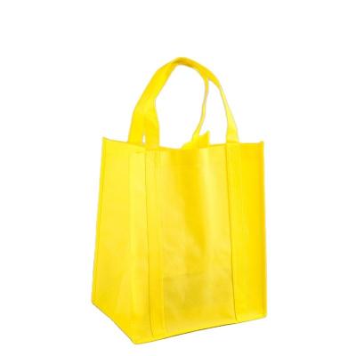 China Custom Logo Printed Non Woven Fabric Tote Bag for Grocery Shopping and Promotion for sale