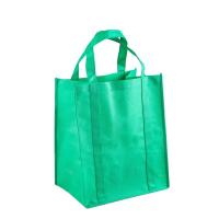 China Custom Logo Printed Non Woven Fabric Tote Bag for Grocery Shopping and Promotion for sale