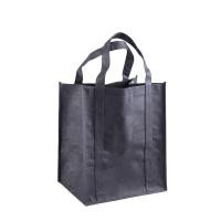 China Custom Logo Printed Non Woven Fabric Tote Bag for Grocery Shopping and Promotion for sale