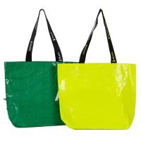 China Customized Color Eco Friendly PP Woven Laminated Shopping Tote Bags with Custom Logo for sale