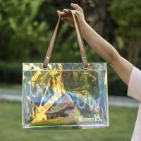 China Cosmetics Convenience Newest Fashinable Custom Eco Large Waterproof Clear Shopping Handbag for sale