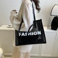 China Custom Eco Shopping Bag Custom Design with Logo Reusable Nylon Mesh Beach Tote Bag for sale