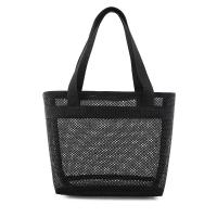 China Customized Logo Waterproof Polyester Tote Bag for Shopping and Beach Exploration for sale