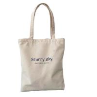 China Cartoon Pattern Reusable Canvas Cotton Shopping Tote Bag with Custom Logo Eco Friendly for sale