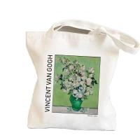 China Customized Color Reusable Plain Cotton Canvas Grocery Shopping Tote Bag for Promotion for sale