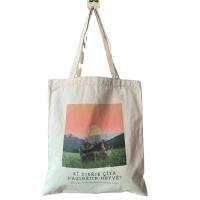 China Customized Color Shopping Canvas Tote Bag with Personalized Print and Handled Style for sale
