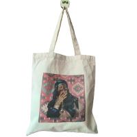 China Customized Color Shopping Canvas Tote Bag with Personalized Print and Handled Style for sale