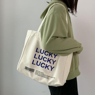 China Accepable OEM/ODM Custom Print Logo Reusable Shopping Cotton Canvas Tote Bag for sale