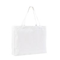 China Customized Initials Letter Print Canvas Tote Bag Thick Cotton Shopping Bag for Women for sale