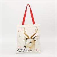 China Handled Style 10oz Canvas Tote Bag with Zipper Perfect and Personalization Projects for sale