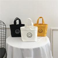 China Reusable and Stylish Mini Cotton Canvas Shopping Bag Tote Handle Bag for Daily School Life for sale
