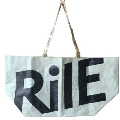 China Customized Printing Extra Large Reusable Shopping Tote Matte Laminated PP Woven Bag for sale
