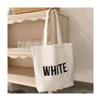 China Daily School Life Custom Medium Organic Cotton Canvas Tote Bag for Reusable Shopping for sale