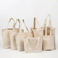 China Low MOQ Eco Friendly Shopping Bag Blank Plain Canvas Cotton Tote Bag With Custom Logo for sale