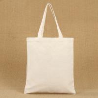 China Low MOQ Eco Friendly Shopping Bag Blank Plain Canvas Cotton Tote Bag With Custom Logo for sale