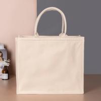 China Durable Custom Logo Waterproof Laminated Cotton Canvas Tote Bag for and Shopping Needs for sale