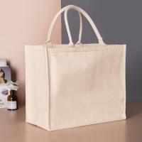 China Durable Custom Logo Waterproof Laminated Cotton Canvas Tote Bag for and Shopping Needs for sale