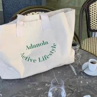China Customized Logo Oversize Large Women Weekend Party Cotton Canvas Beach Gift Shopping Tote Bag for sale