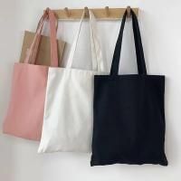 China 12oz Original Cotton Canvas Plain Tote Bag with Customized Logo Eco Friendly Totebag for sale