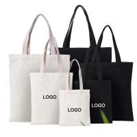 China 12oz Original Cotton Canvas Plain Tote Bag with Customized Logo Eco Friendly Totebag for sale