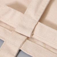 China Custom Design Natural Color 100% Cotton Canvas Tote Bag With Zipper for Eco Shopping for sale