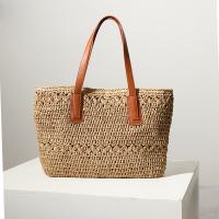 China Number of Handles/Straps Two 2023 Style Straw Bag Woven Bag for Wild Beach Travel for sale