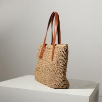 China Number of Handles/Straps Two 2023 Style Straw Bag Woven Bag for Wild Beach Travel for sale