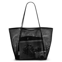 China Reusable Mesh Beach Bag Custom Large Capacity Shoulder Bag for Women's Outdoor Travel for sale