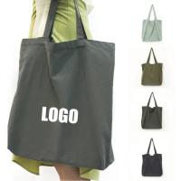 China Eco-Friendly Customized Color Canvas Tote Bag with Custom Logo Reusable and Practical for sale