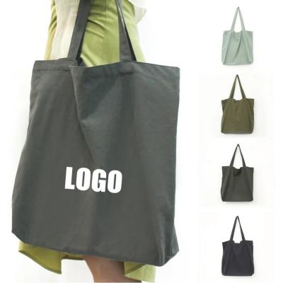 China Eco-Friendly Customized Color Canvas Tote Bag with Custom Logo Reusable and Practical for sale